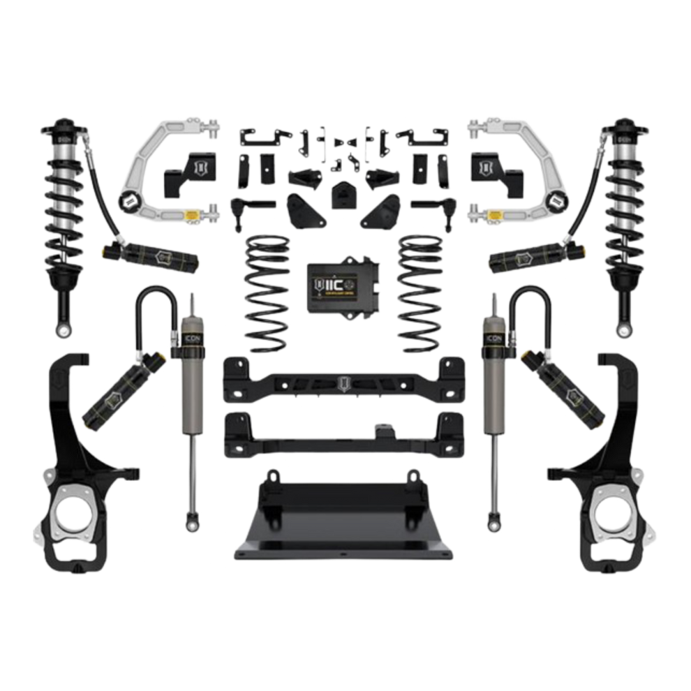Icon | 6" Lift | Stage 8 Suspension System | W/Billet Upper Control Ar ...